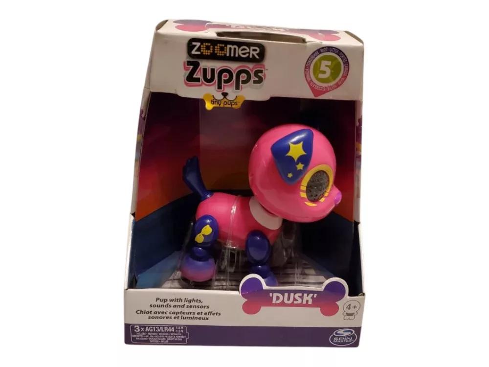 ÚJ - Zoomer Zupps: Interaktív robotkutya - sötét rózsaszín